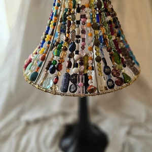 Handmade Beaded Lampshade - Etsy