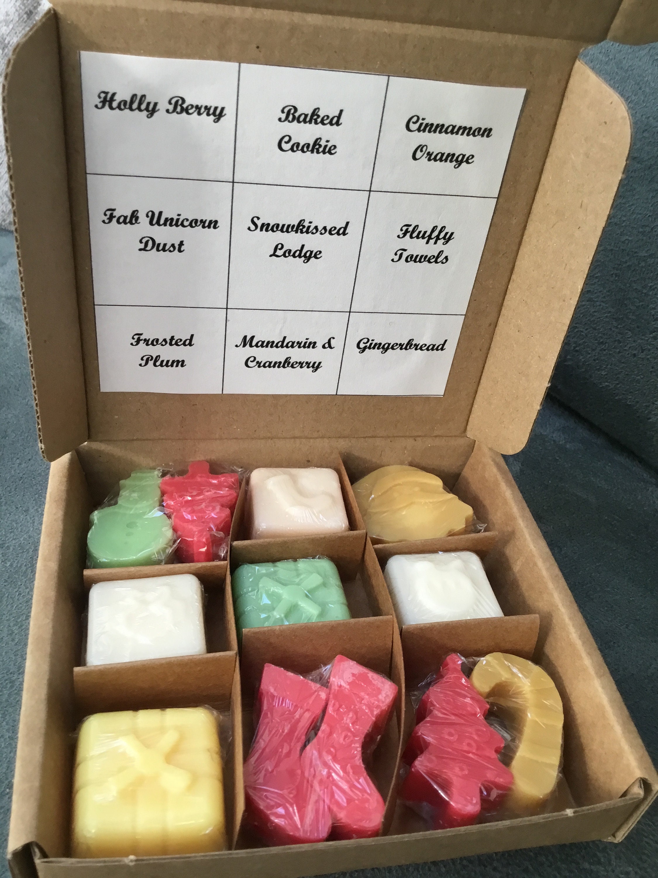 Christmas Wax Melt Sample Box - Etsy UK
