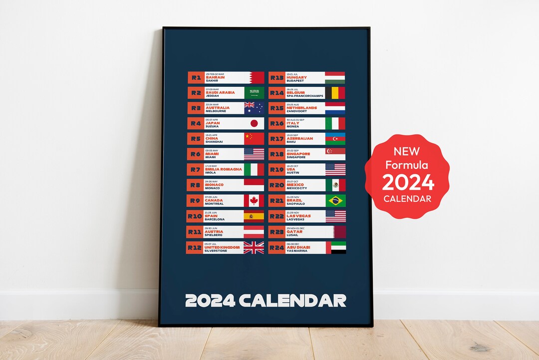 Formula 2024 Calendar Formula 2024 Schedule 2024 Racing Calendar ...
