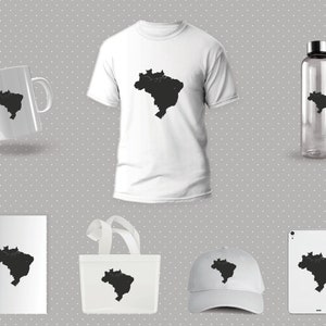 Brazil Map Svg Png Pdf Dxf Eps Brazil Print Brazil Vector File Brazil ...