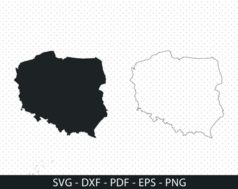 Poland Map Svg - Etsy