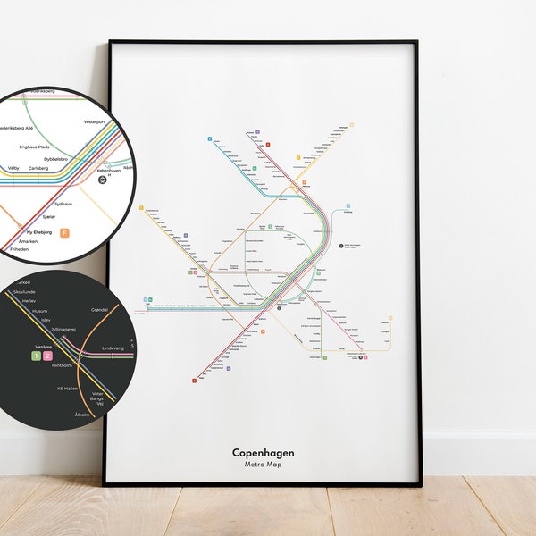 Metro Map - Etsy