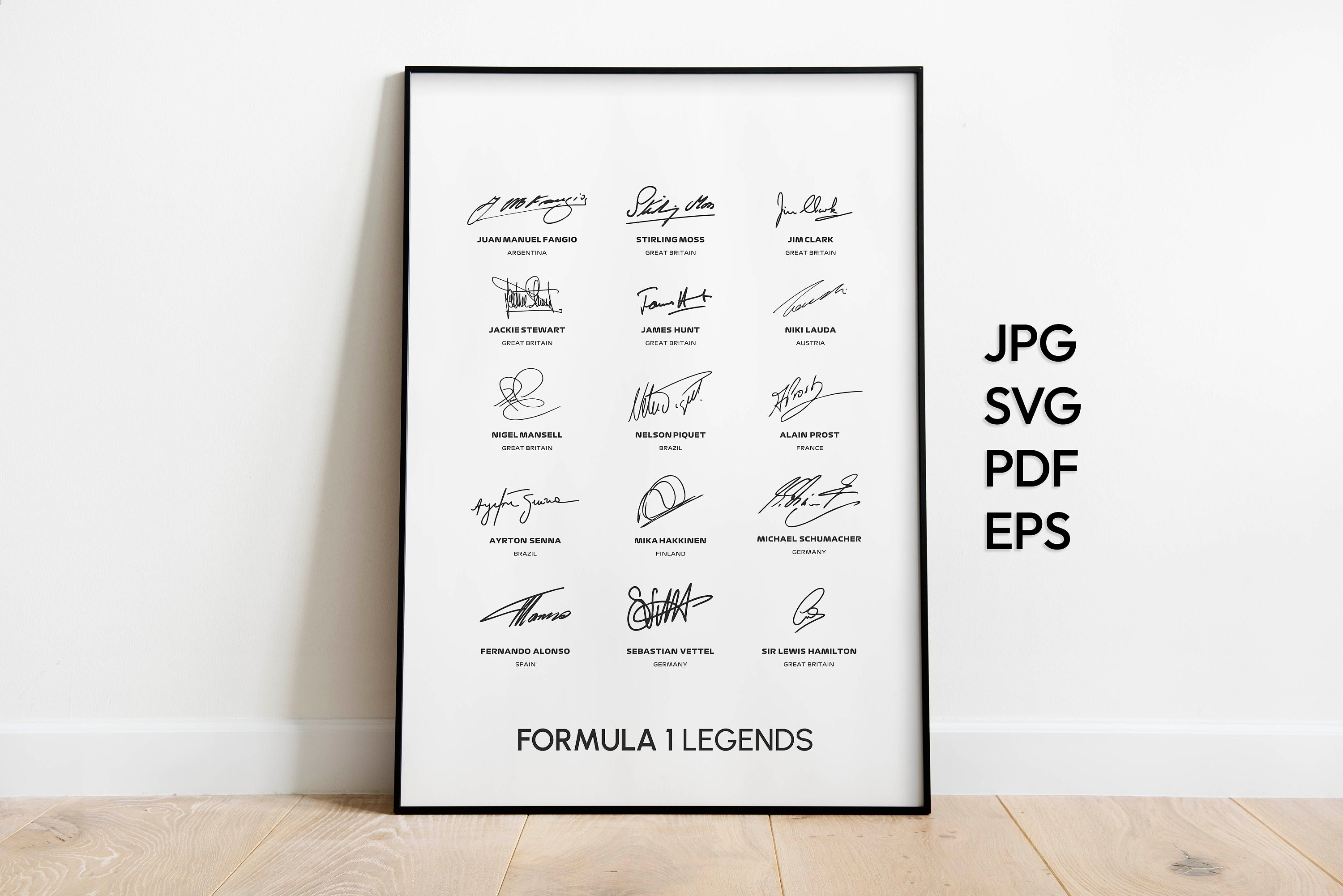 Formula Legends Signatures Png Pdf Dxf Eps Formula Legends - Etsy Canada
