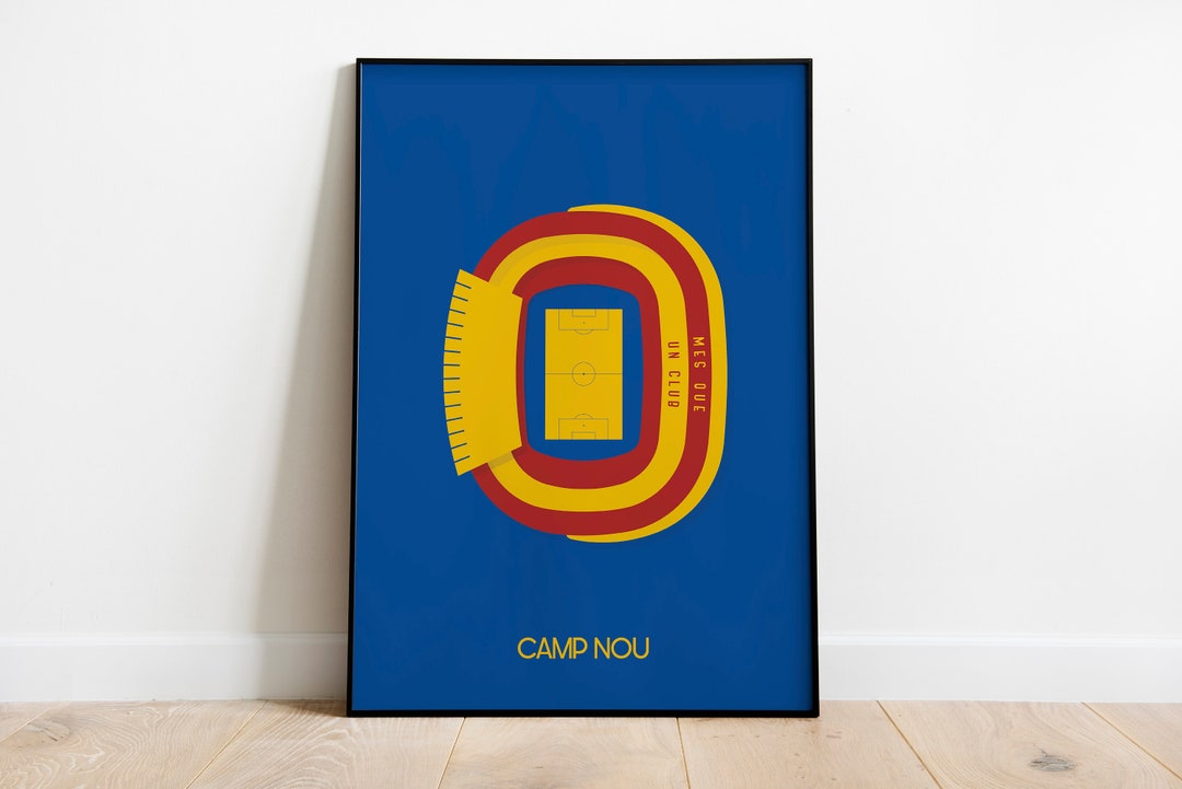 Set of 3 Camp Nou Stadium Camp Nou Poster Camp Nou Gift Camp Nou ...