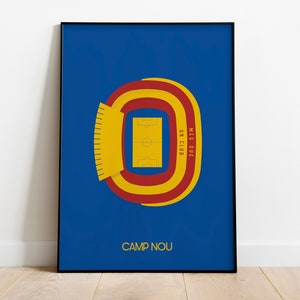 Set of 3 Camp Nou Stadium Camp Nou Poster Camp Nou Gift - Etsy