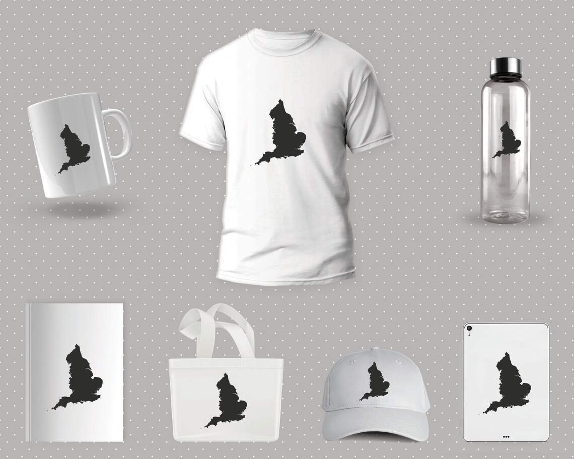 England Map Svg Png Pdf Dxf Eps England Print England - Etsy