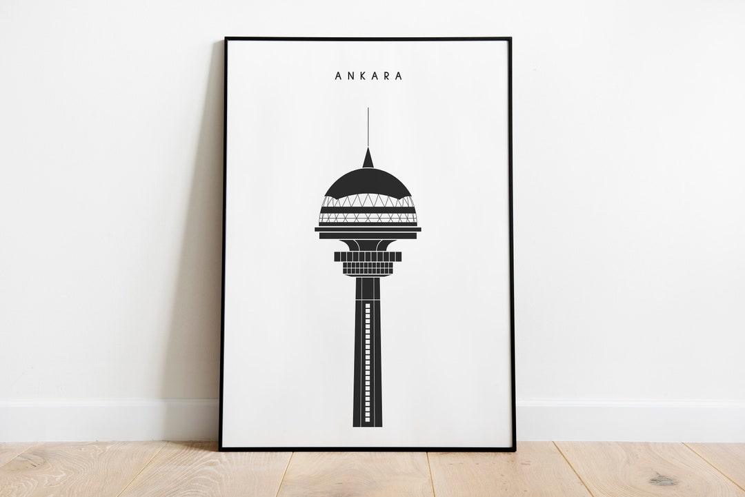 Atakule Tower Poster Atakule Ankara City Poster Ankara - Etsy