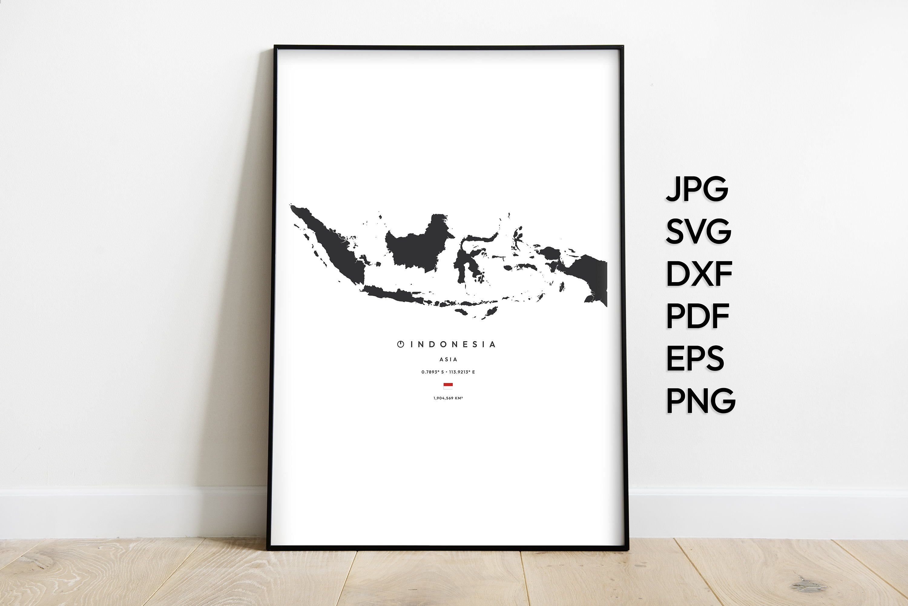 Indonesia Map Svg Png Pdf Dxf Eps Indonesia Print - Etsy Australia