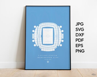 Manchester City Dxf - Etsy