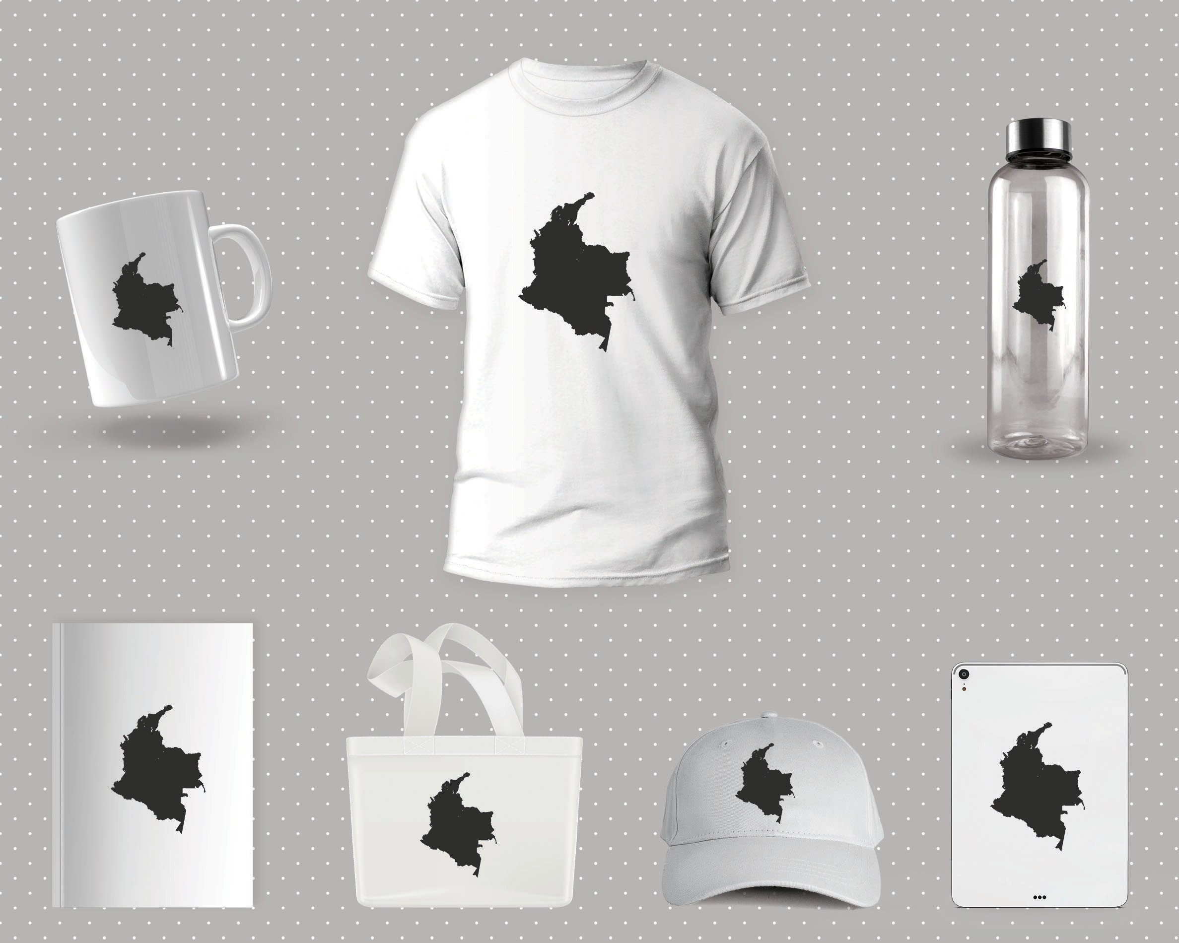 Colombia Map Svg Png Pdf Dxf Eps / Colombia Print / Colombia Vector ...