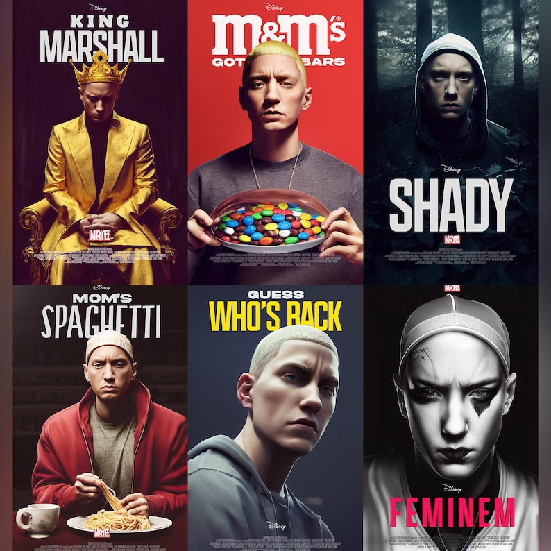 Eminem Movie Posters High Res Digital Downloads (6 Designs) - Etsy
