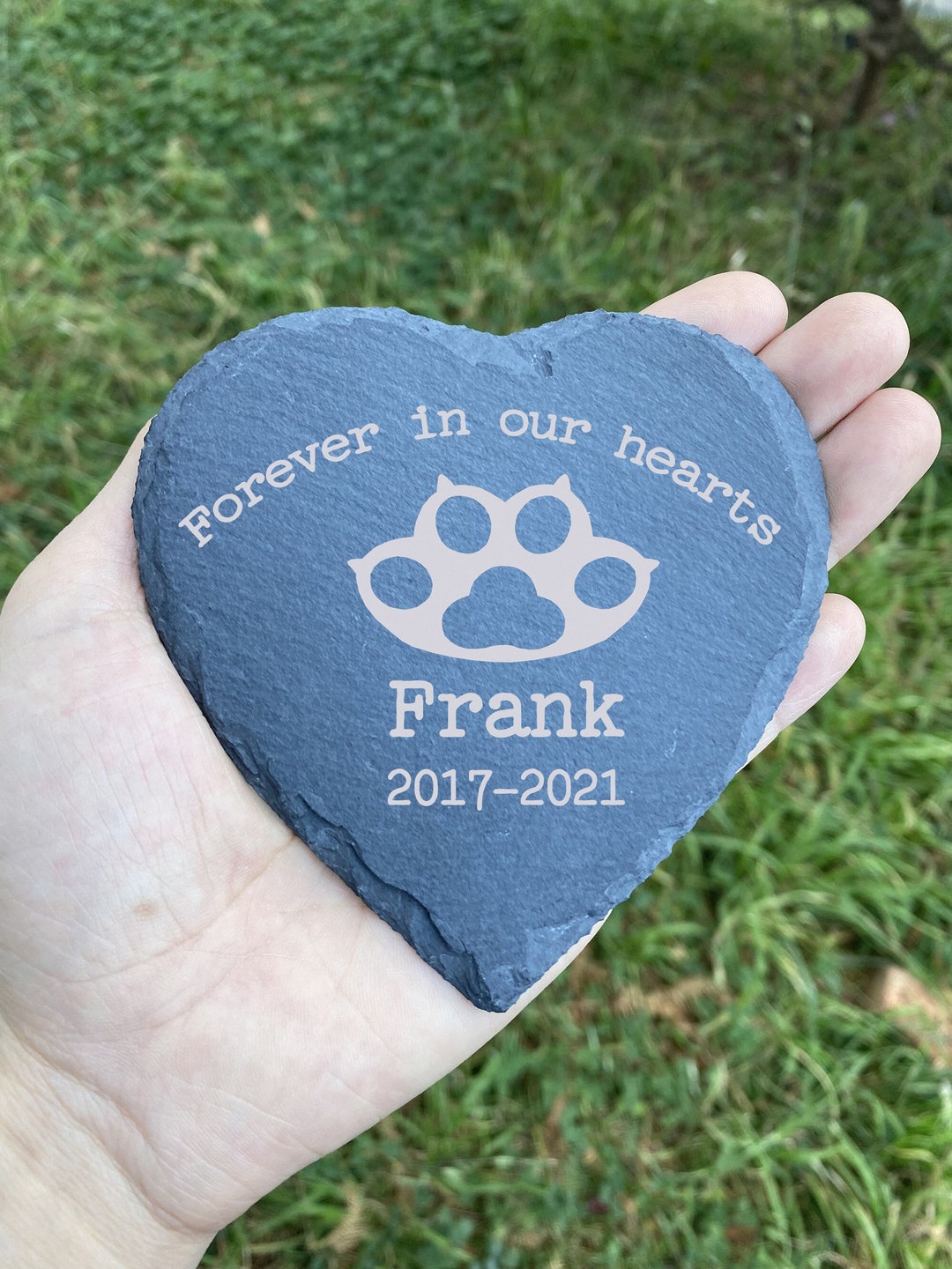 Custom Pet Memorial Stone, Personalized Engrave Dog Cat Memorial Plaque ...