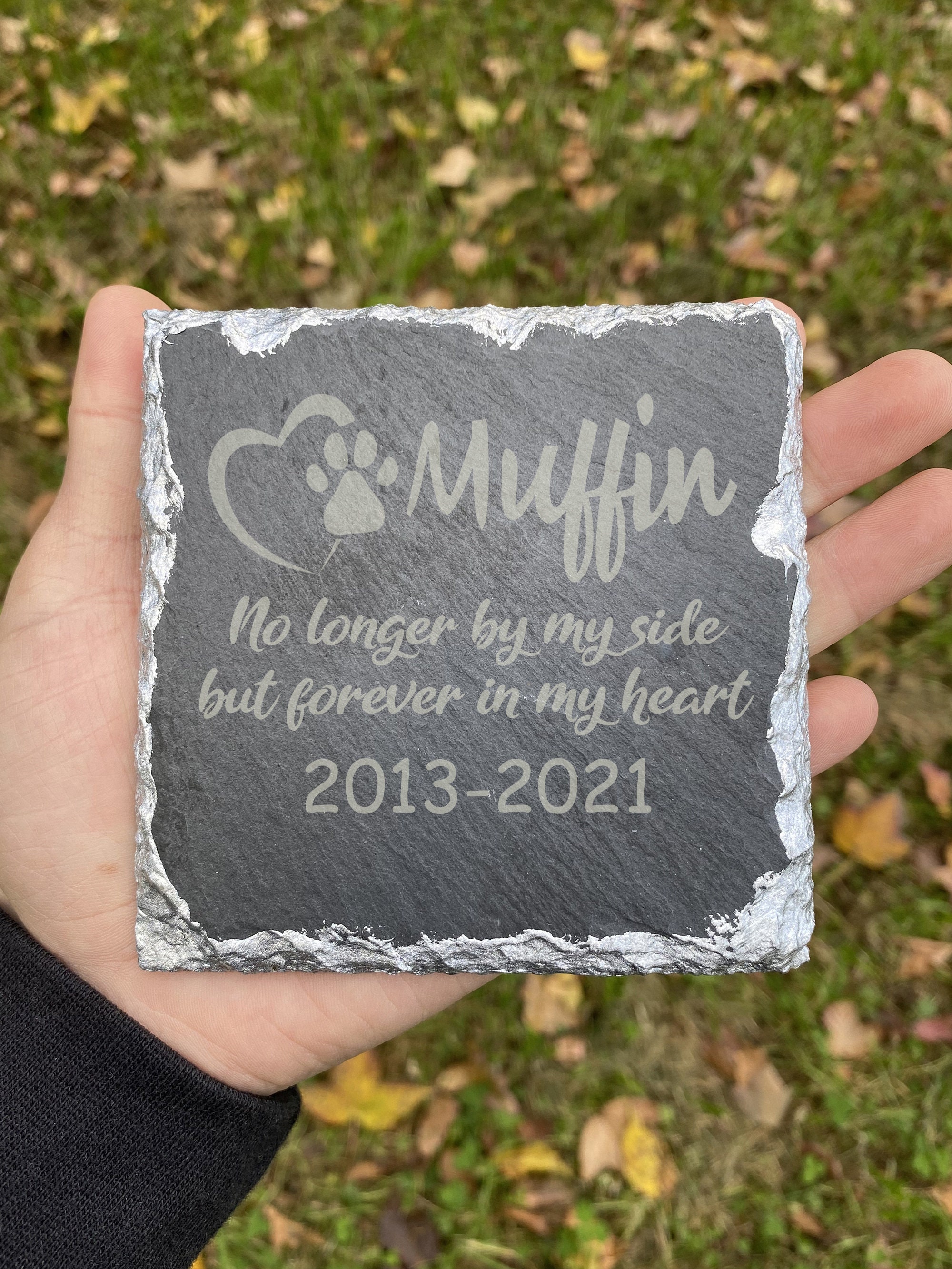 Custom Pet Memorial Stone Personalized Engrave Cat Dog - Etsy