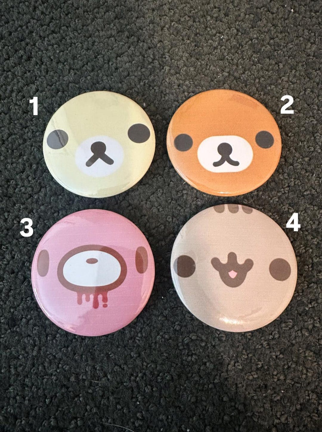 Cute Kawaii Button Pins - Etsy