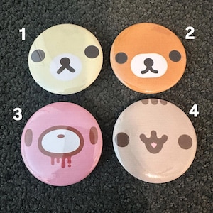 Cute Kawaii Button Pins - Etsy