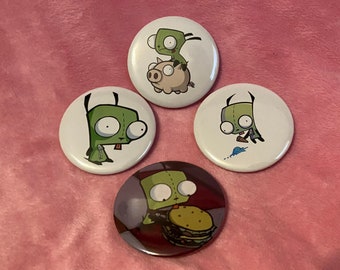 Invader Zim Gir Pins - Etsy