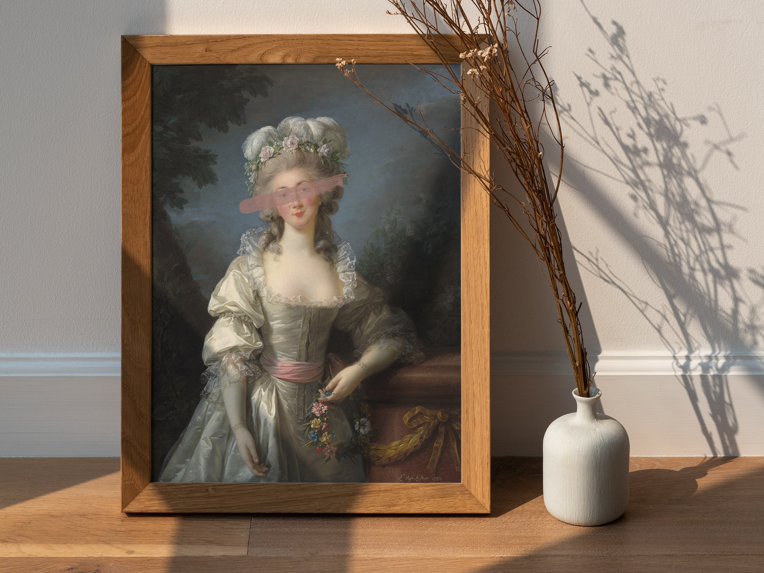 Madame Du Barry Altered Art Portrait by Elisabeth Louise Vigee Lebrun ...