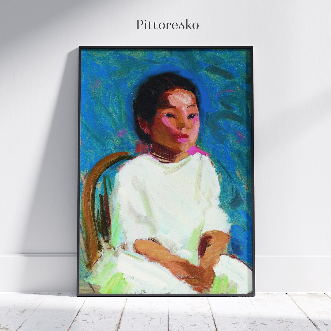 Native American First Nation Girl Wall Art American Southwest Painting ...