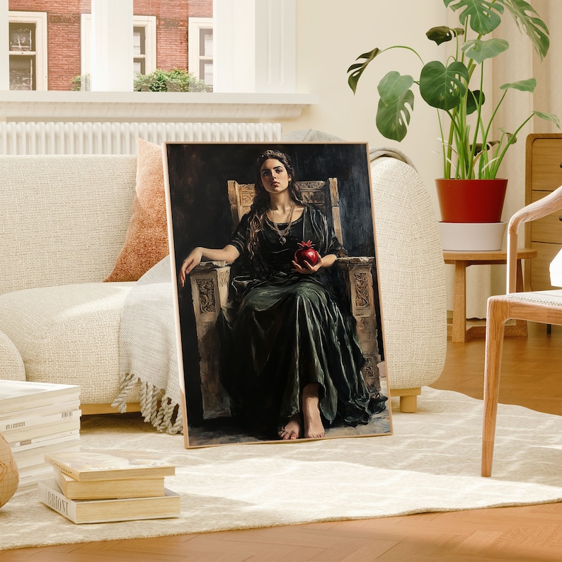 Printable Poster Persephone Greek Goddess of Underworld With ...