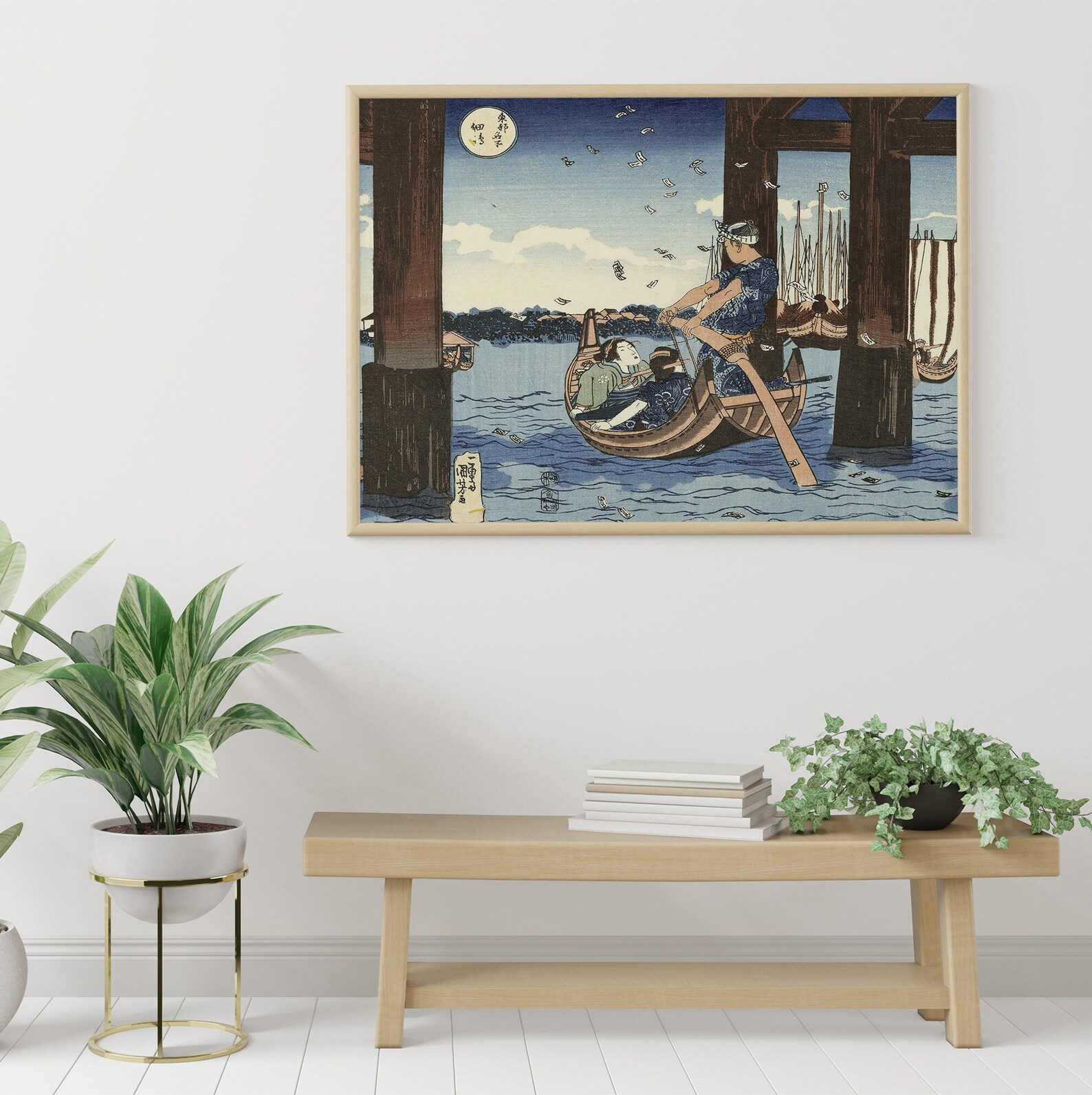 Tsukuda Island by Utagawa Kuniyoshi Japanese Digital Wall Art, Asian ...