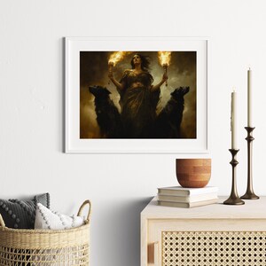 Hecate Greek Goddess of Magic Protection for Witches Digital Horizontal ...