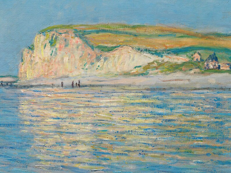 Claude Monet Wall Art Seashore Landscape With Cliff, French ...