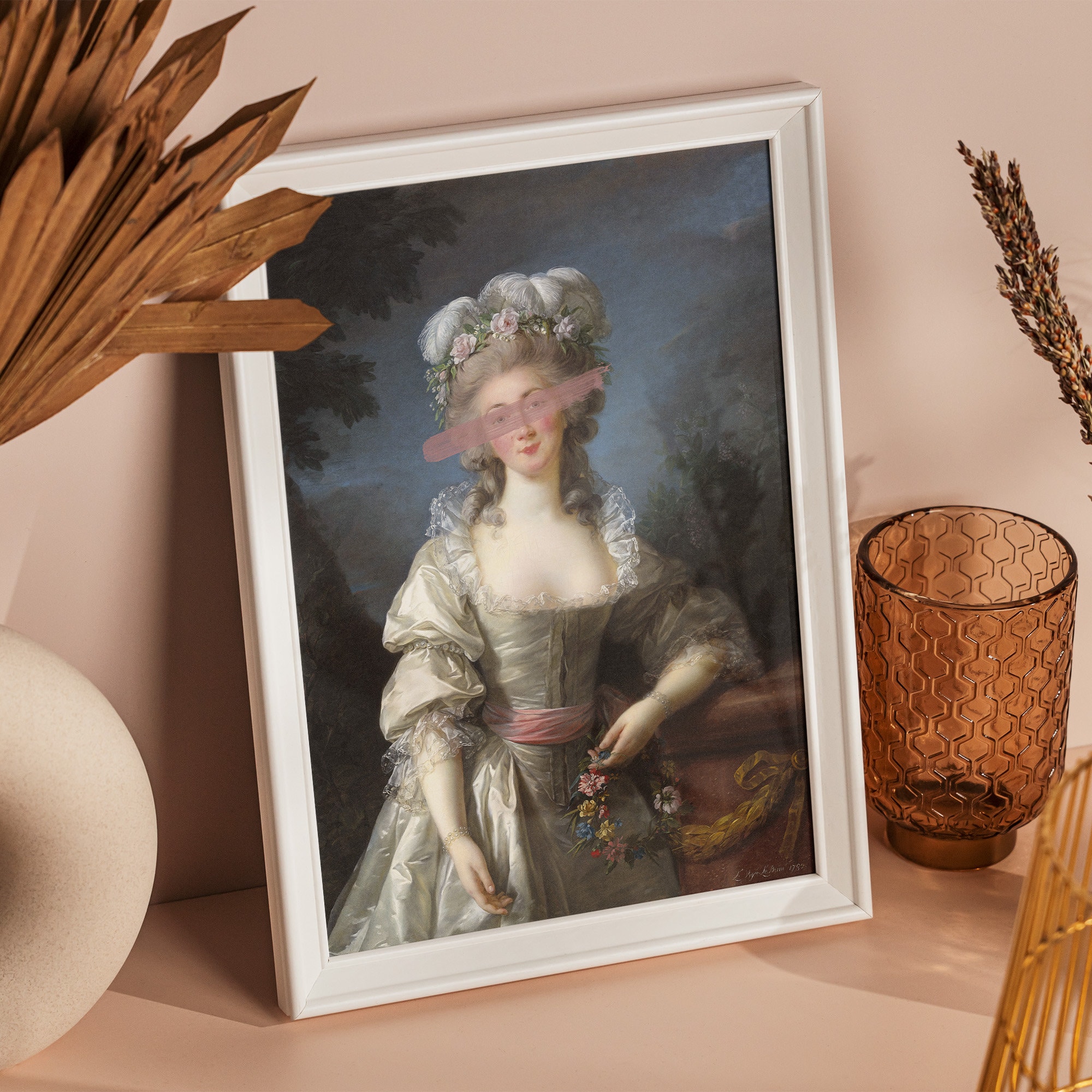 Madame Du Barry Altered Art Portrait by Elisabeth Louise Vigee Lebrun ...