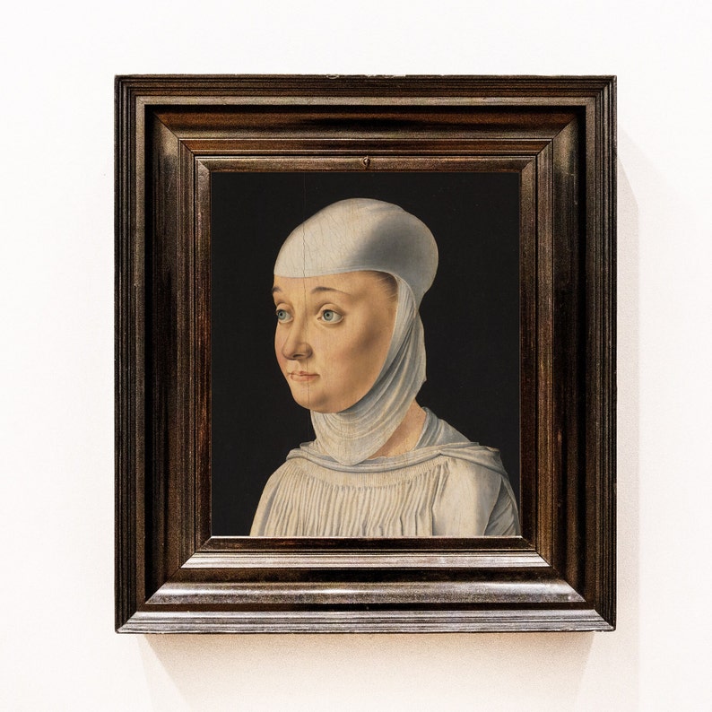 Dark Academia Italian Renaissance Young Woman Art Print, Medieval ...