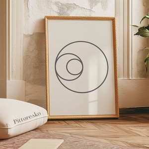 Contemporary Abstract Wall Art for a Simple Japandi Home Decor, 3 Body ...