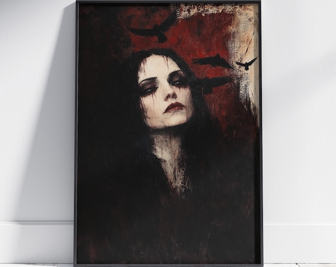 Morrigan Art Print, Irish Goddess, Crow Witch (digital Download) - Etsy ...