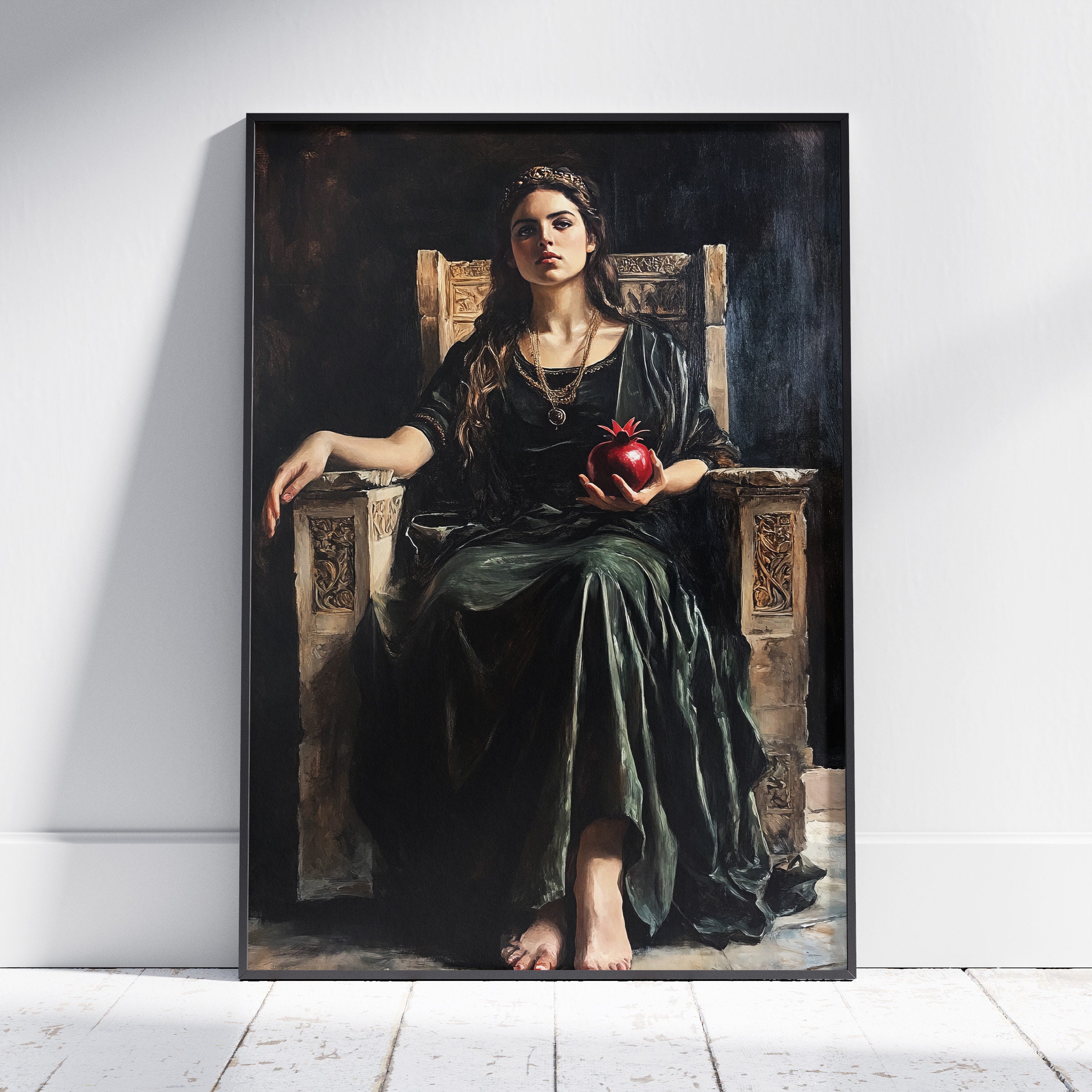 Printable Poster Persephone Greek Goddess of Underworld With ...