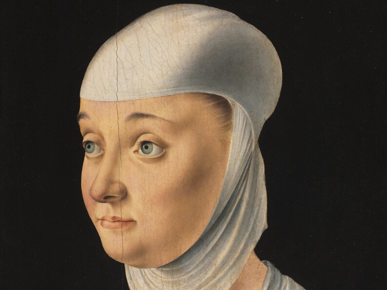 Dark Academia Italian Renaissance Young Woman Art Print, Medieval ...
