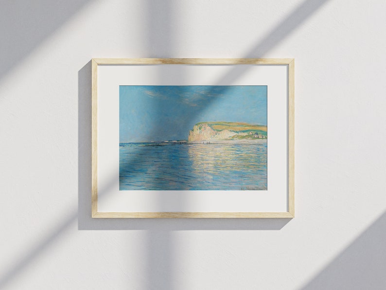 Claude Monet Wall Art Seashore Landscape With Cliff, French ...
