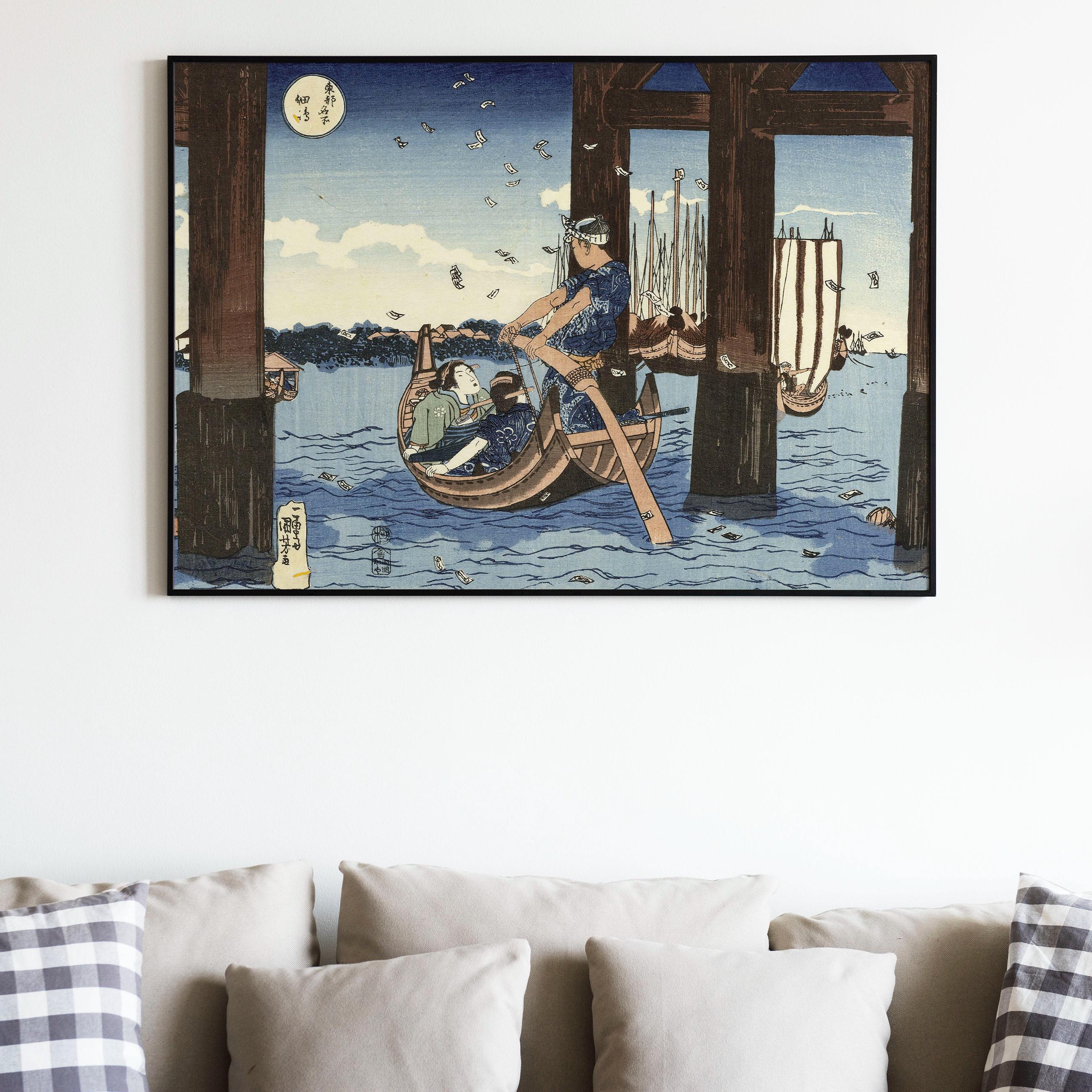 Tsukuda Island by Utagawa Kuniyoshi Japanese Digital Wall Art, Asian ...
