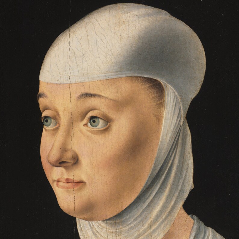 Dark Academia Italian Renaissance Young Woman Art Print, Medieval ...