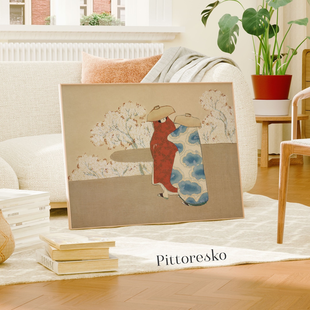 Cherry Blossom Sakura Painting by Kamisaka Sekka for Japandi Decor ...