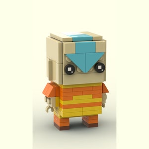 Lego Avatar the Last Airbender Custom Brickheadz Figures: Aang, Katara ...