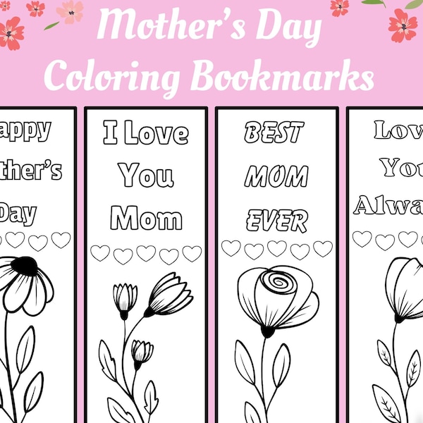 Camping Coloring Bookmarks, Printable Coloring Bookmarks, Camping ...