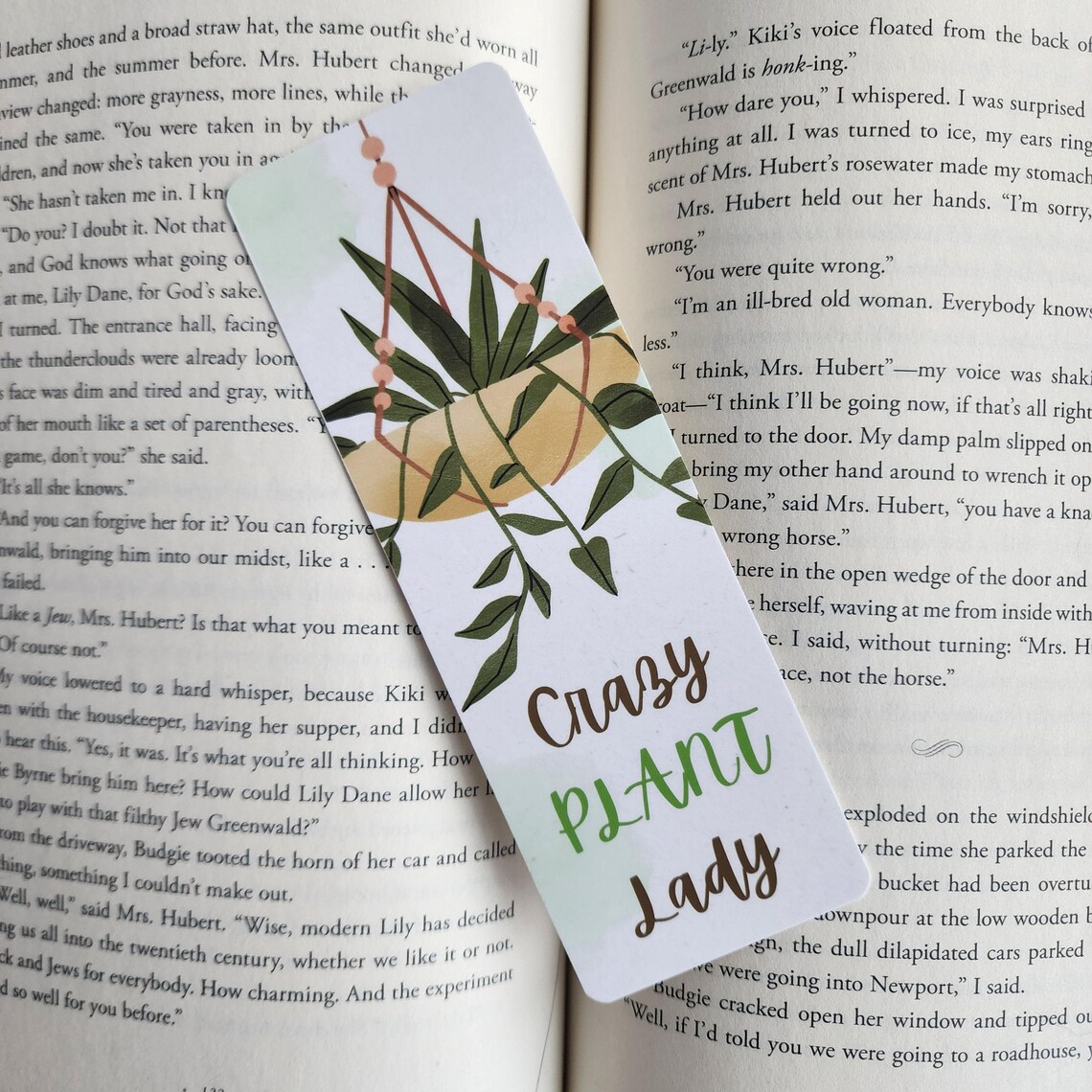 Botanical Plant Lover Bookmarks: Greenery Reading Accessories - Etsy