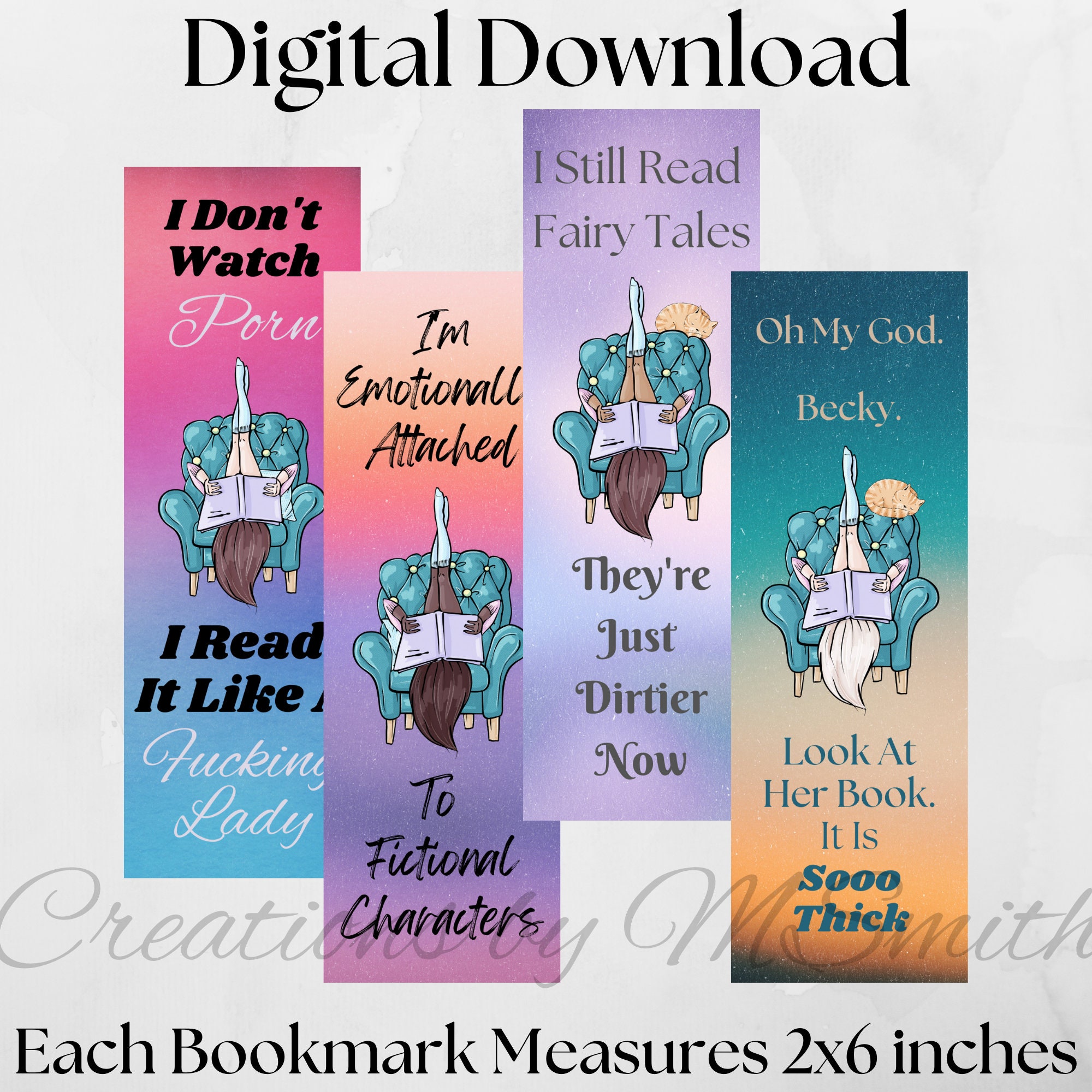 Spicy Lady Bookmarks, Funny Bookmarks, Bookmarks for Women, Book Club ...