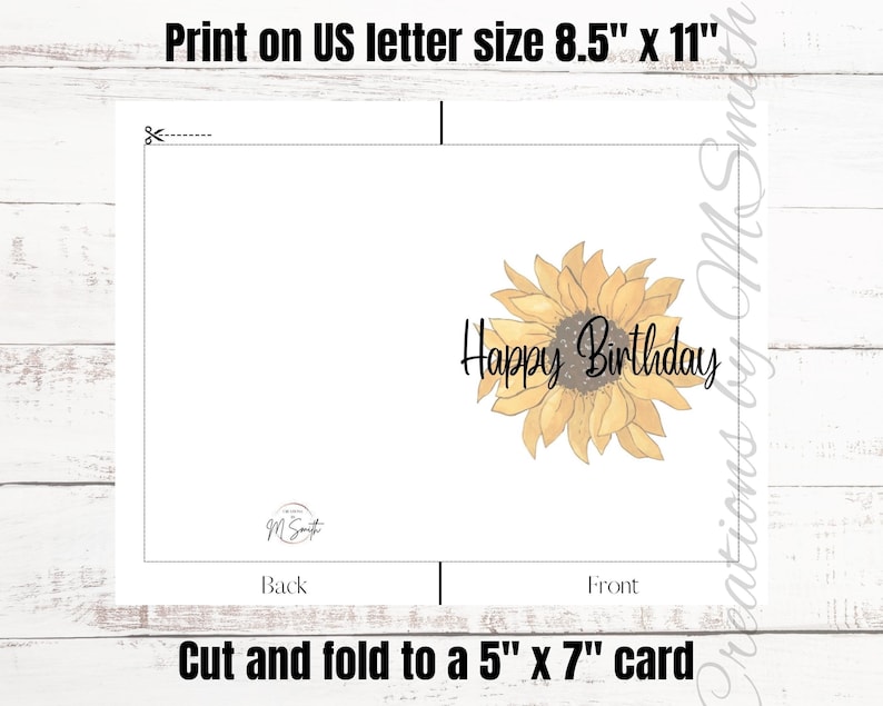 Happy Birthday Greetings, Sunflower Card, Cards for Friends, Coworker ...