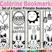 Easter Coloring Bookmarks, Easter Coloring Page, Spring Coloring Pages ...