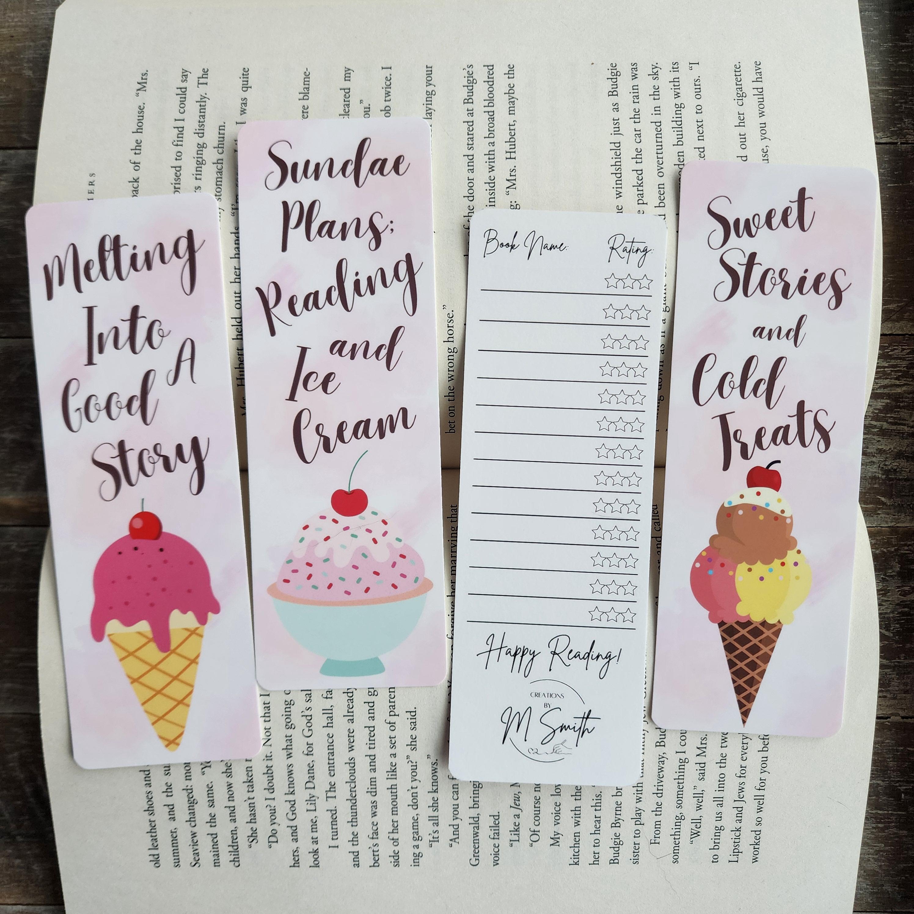 Ice Cream Bookmarks: Sweet Reads, Summer Fun - Etsy