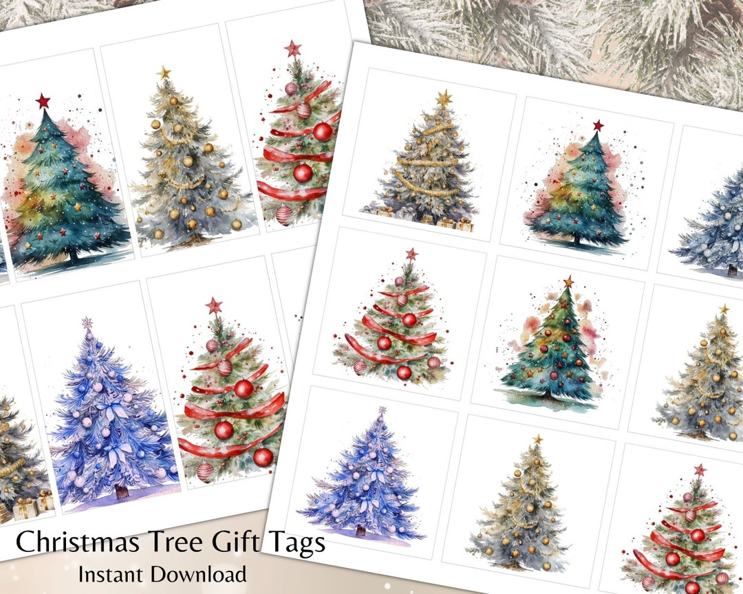 Christmas Gift Tags Holiday Place Card Tags Winter Gift - Etsy