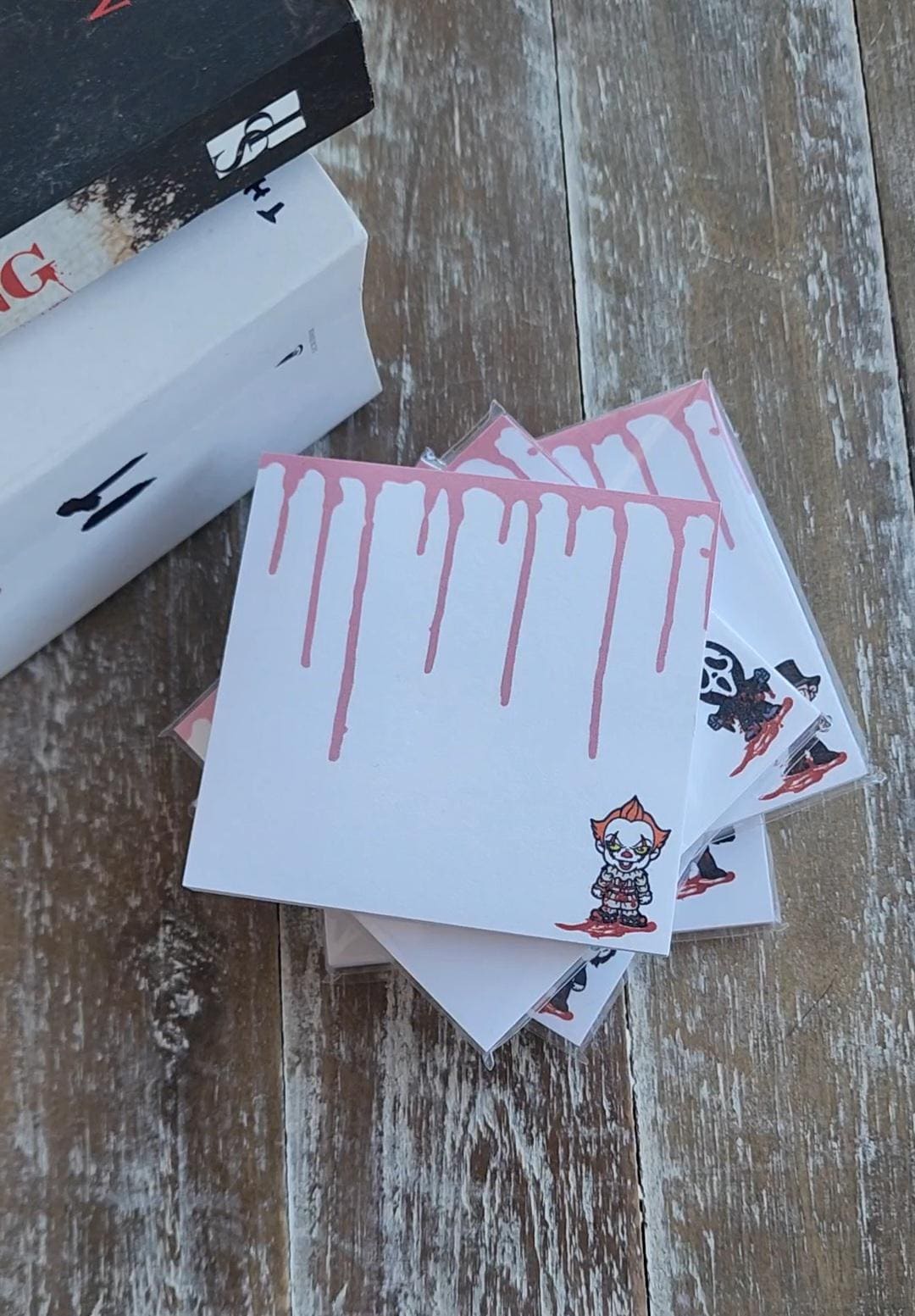 Horror-themed Sticky Notes, Horror Movie Stationery, Horror Slasher ...