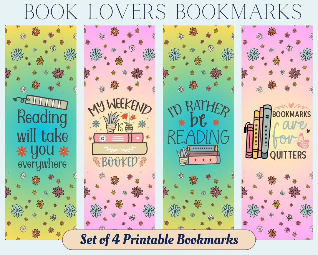 Funny Printable Bookmarks, Humorous Bookmarks, Book Lover Gifts, Cute ...
