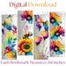 Rainbow Printable Bookmarks, Floral Bookmarks, Nature Bookmarks, Book ...