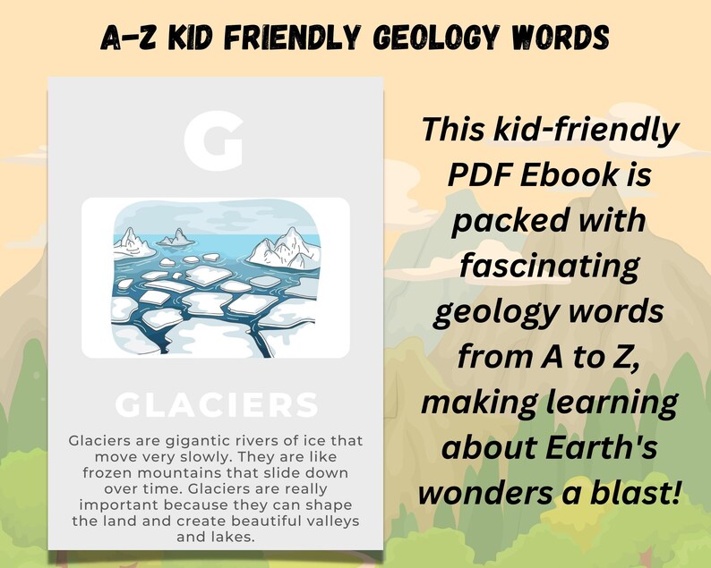 Geology Abc's Ebook: Earth Science for Kids (digital Download) - Etsy