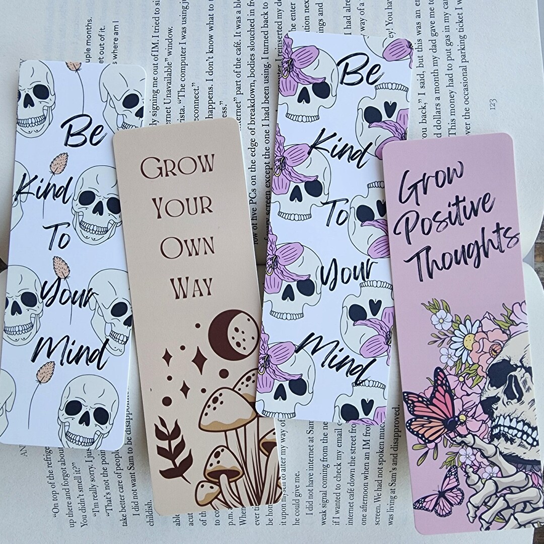 Mystical Mind Bloom Bookmarks, Be Kind to Your Mind, Grow Your Own Way ...