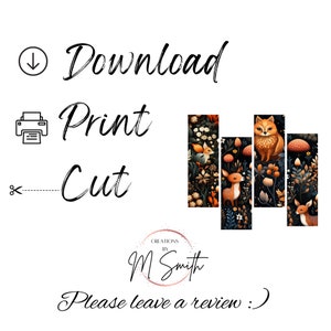 Woodland Friends Bookmarks, Woodland Creature Bookmarks, Printable ...